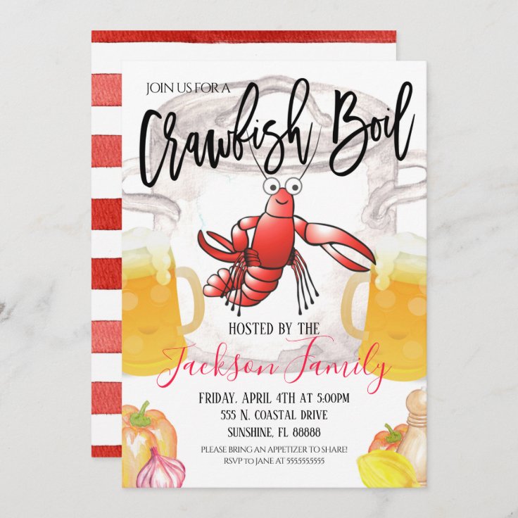 Crawfish Boil Invitation | Zazzle