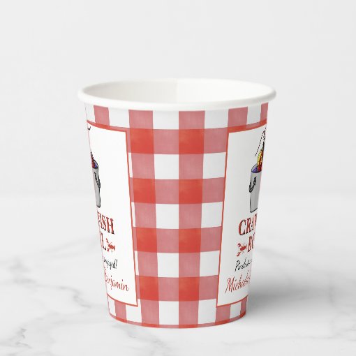Crawfish Boil Lobster Barbecue Engagement Party Paper Cups | Zazzle