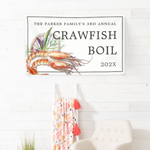 Crawfish Boil Party Banner | Zazzle
