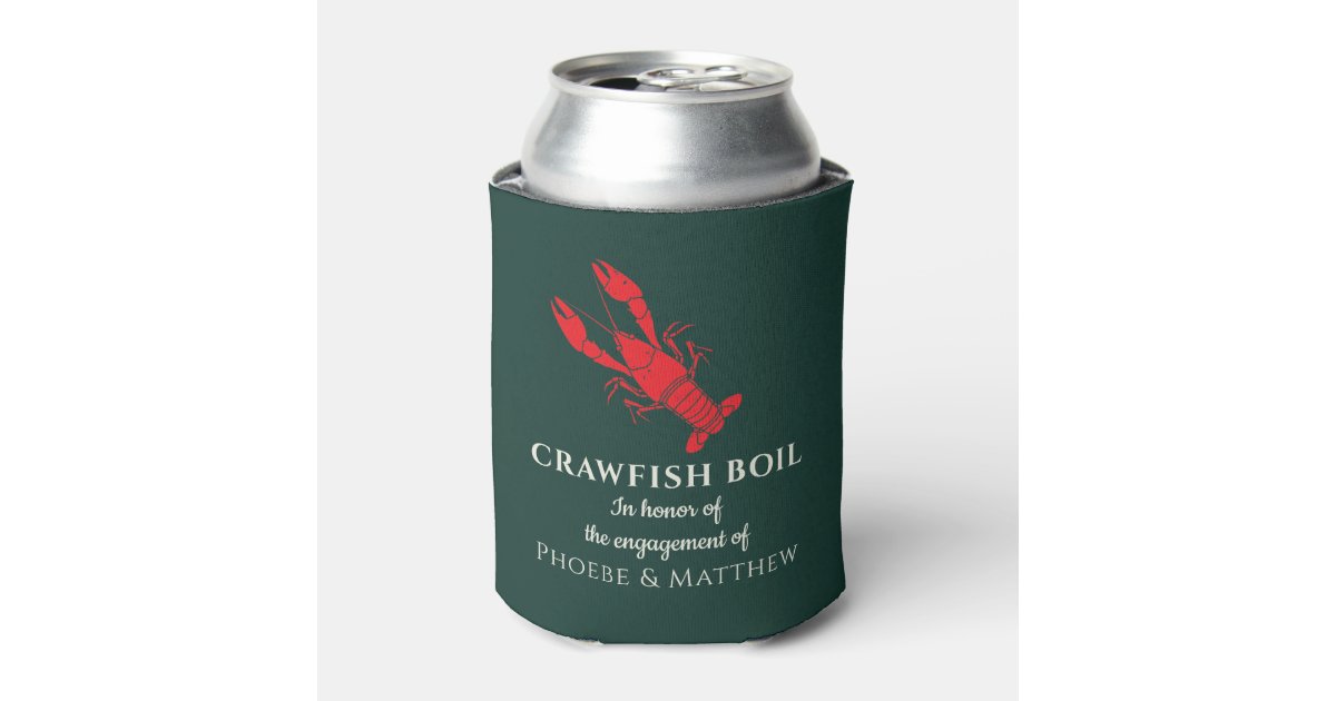 Crawfish Boil Summer Engagement Party Can Cooler | Zazzle