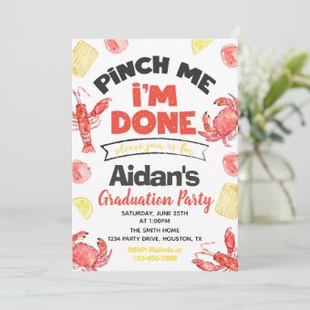 Crawfish Graduation Party Invitation | Graduation | Zazzle