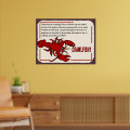 Crawfish History, what's the name from? Poster | Zazzle