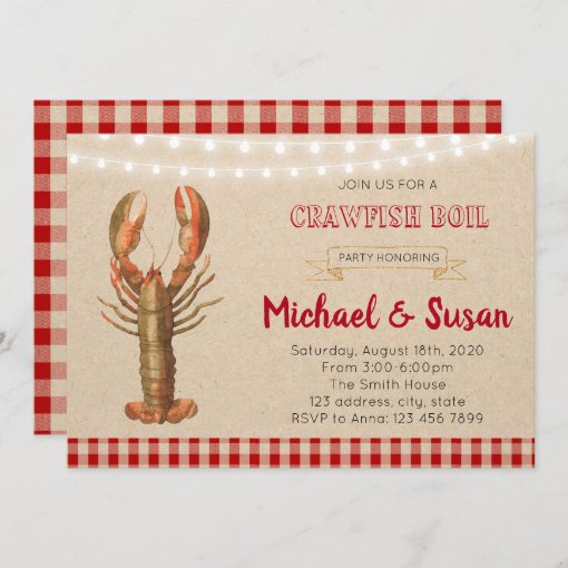Crawfish party invitation | Zazzle