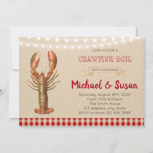 Crawfish party invitation | Zazzle