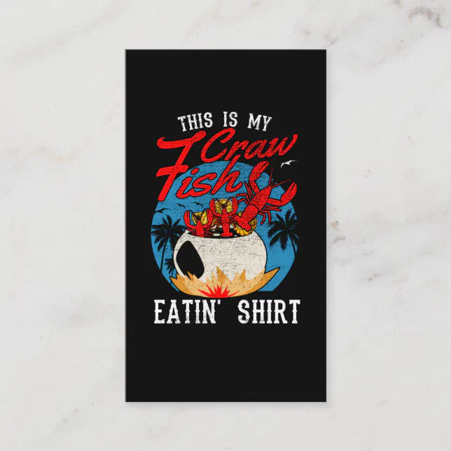Crawfish Season Boil Crawfish Eating Business Card | Zazzle