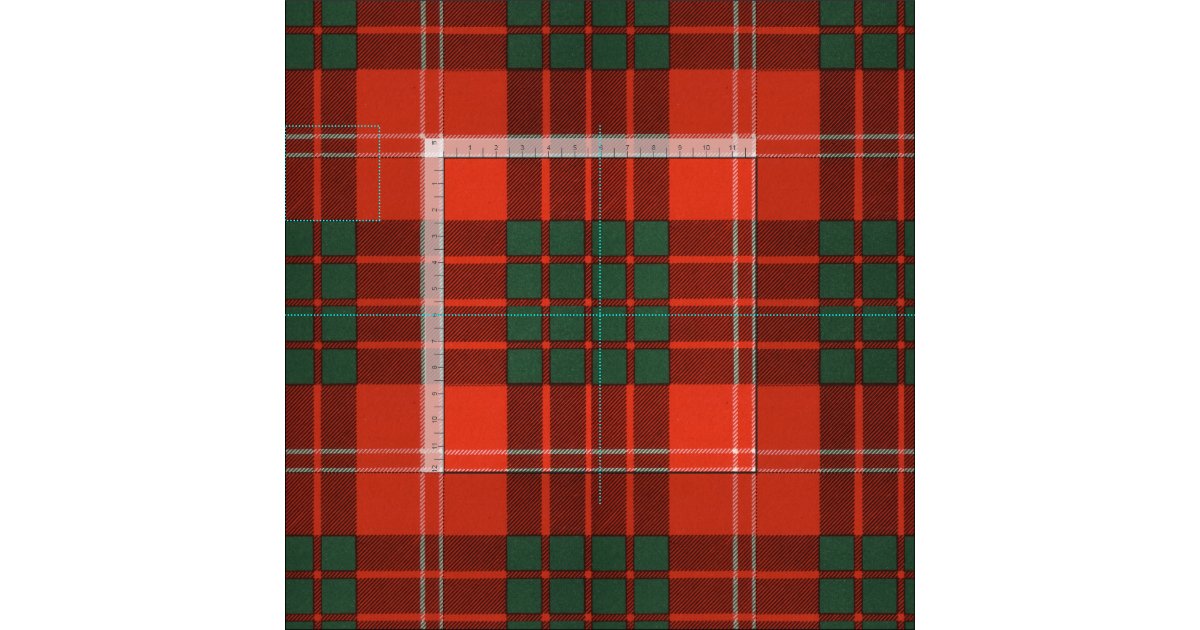 Crawford clan Plaid Scottish tartan Fabric | Zazzle