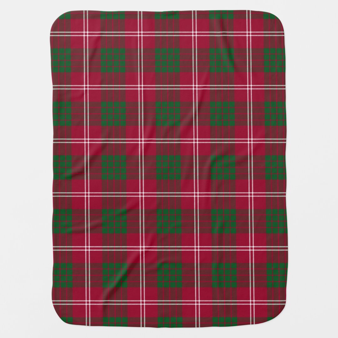 Crawford Clan Tartan Plaid Pattern Swaddle Blanket | Zazzle