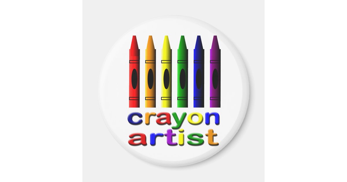 Crayon Artist Magnet | Zazzle