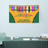 Crayon Coloring Banner | Zazzle
