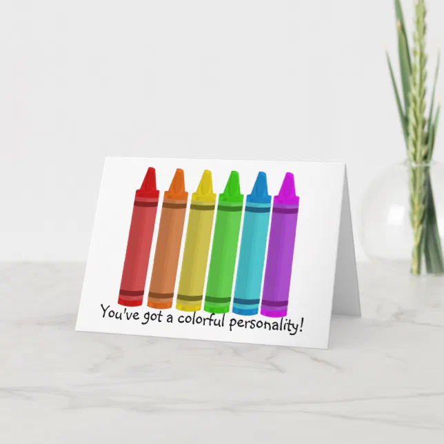 Crayon Greeting Card | Zazzle