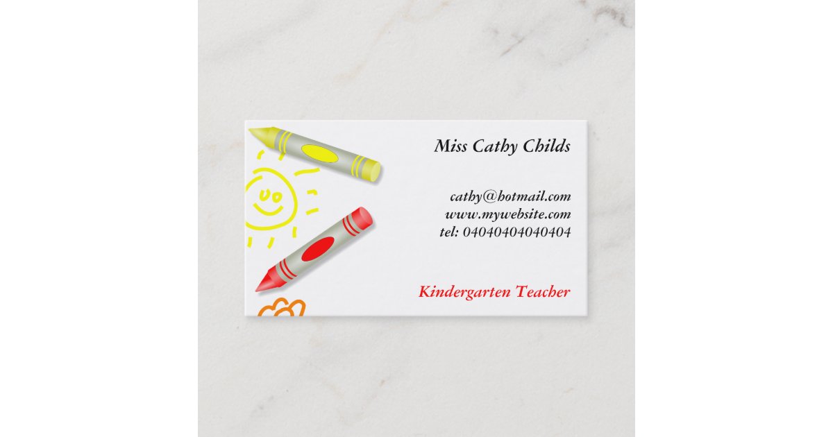 Crayon House, Business Card | Zazzle