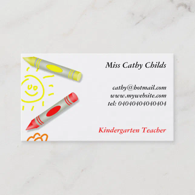 Crayon House, Business Card | Zazzle
