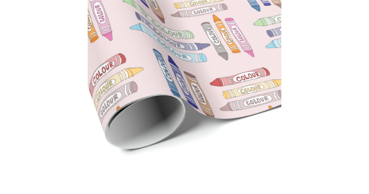Crayon Wrapping Paper | Zazzle