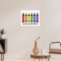 Crayons Bedroom Poster | Zazzle
