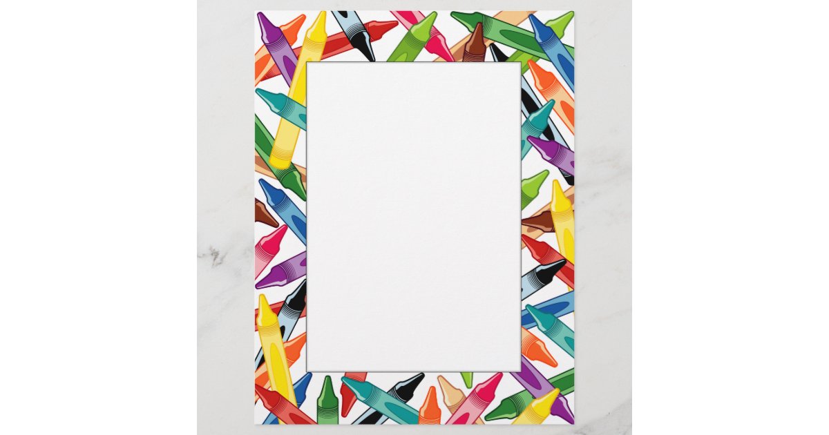 Crayons Frame | Zazzle