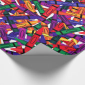 Crayons Kids Birthday Crayon Wrap Wrapping Paper | Zazzle