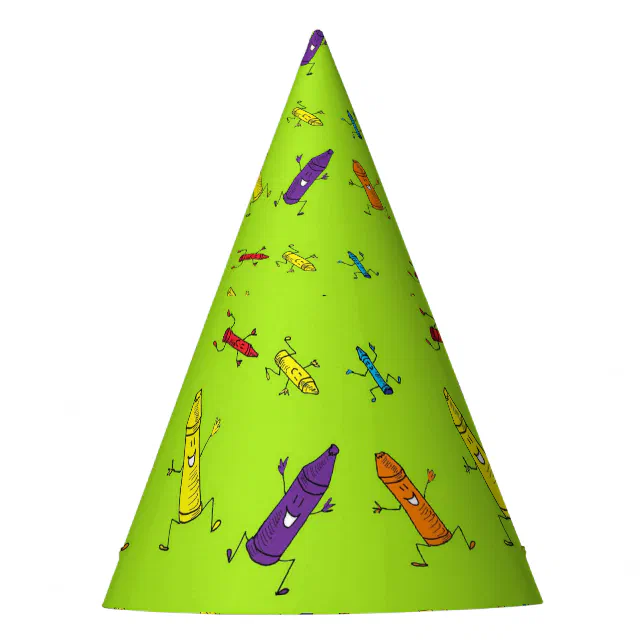 crayons party hat | Zazzle