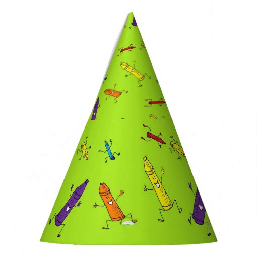 crayons party hat | Zazzle