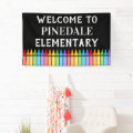 Crayons School Welcome Banner | Zazzle