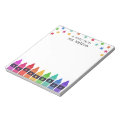 Crayons & Stars Colorful Note From School Teacher | Zazzle