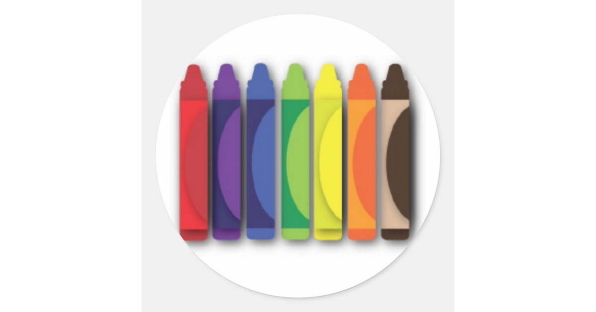 Crayons Stickers | Zazzle