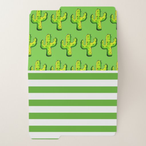 Crazy Cactus Lady Cute Cacti File Folder | Zazzle