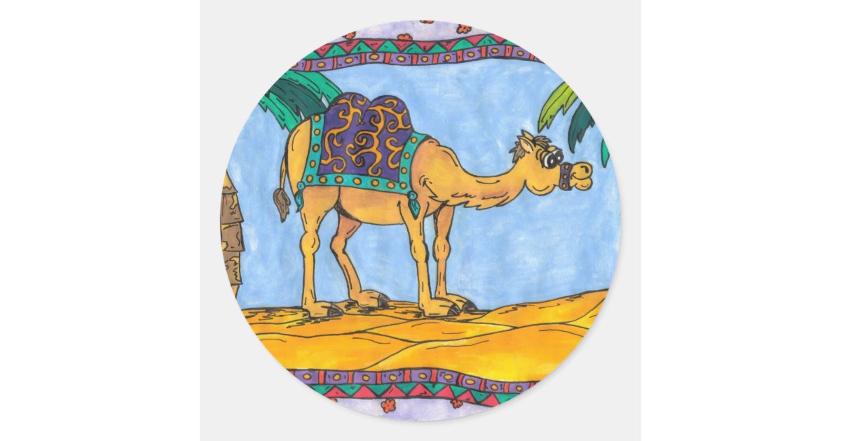 Crazy Camel stickers | Zazzle