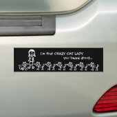 Crazy Cat Lady Bumper Sticker | Zazzle