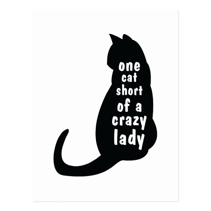 Crazy Cat Lady Postcard | Zazzle.com