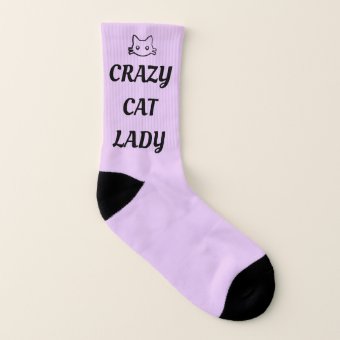 Crazy Cat Lady Socks | Zazzle
