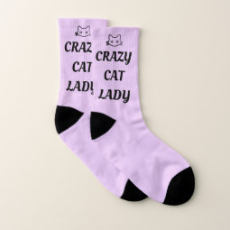 Crazy Cat Lady Socks | Zazzle