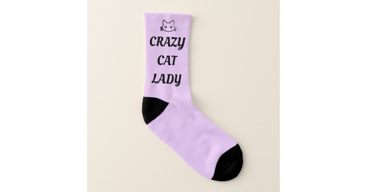 Crazy Cat Lady Socks | Zazzle