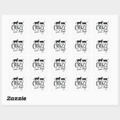 Crazy Cat Lady Square Sticker | Zazzle
