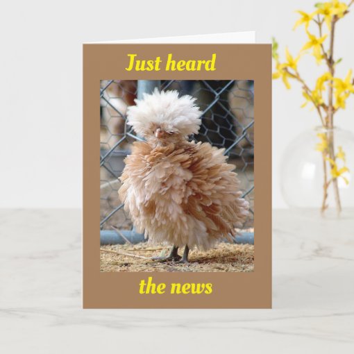 CRAZY CHICKEN SAYS HAPPY 60th BIRTHDAY! Card | Zazzle