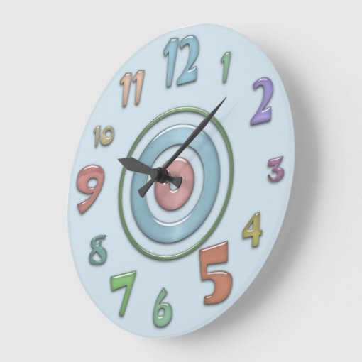 Crazy Colorful Wall Clock | Zazzle