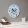 Crazy Colorful Wall Clock | Zazzle