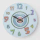Crazy Colorful Wall Clock | Zazzle