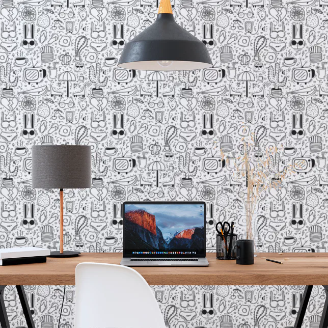 Crazy Cool Doodles Wallpaper | Zazzle