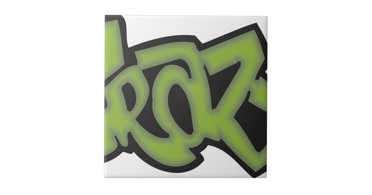 Crazy - Graffiti Ceramic Tile | Zazzle
