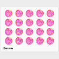 Crazy Heart by pwrflwr Classic Round Sticker | Zazzle