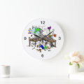 Crazy Home Brew Ham Radio Shack Clock | Zazzle