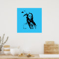 Crazy Horse Native American Leader 3 ft Canvas Pri Poster | Zazzle