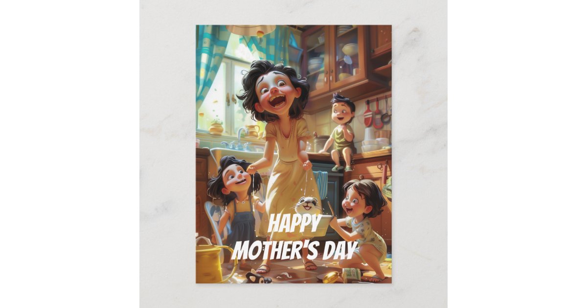 Crazy Mom Postcard | Zazzle