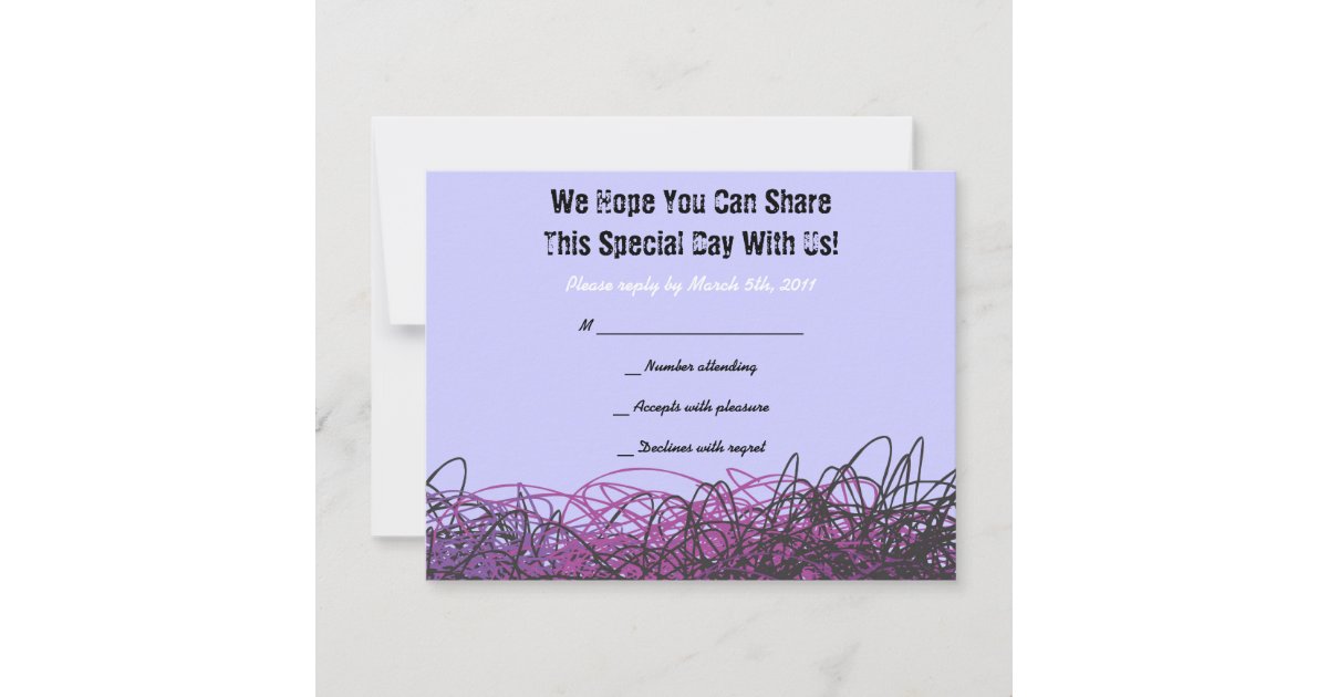 CRAZY MUSICAL NOTES Bar Mitzvah Invite Reply | Zazzle