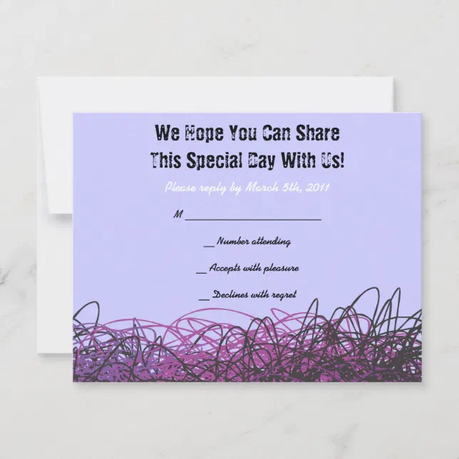 CRAZY MUSICAL NOTES Bar Mitzvah Invite Reply | Zazzle