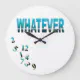 Crazy Numbers Whatever Large Clock | Zazzle