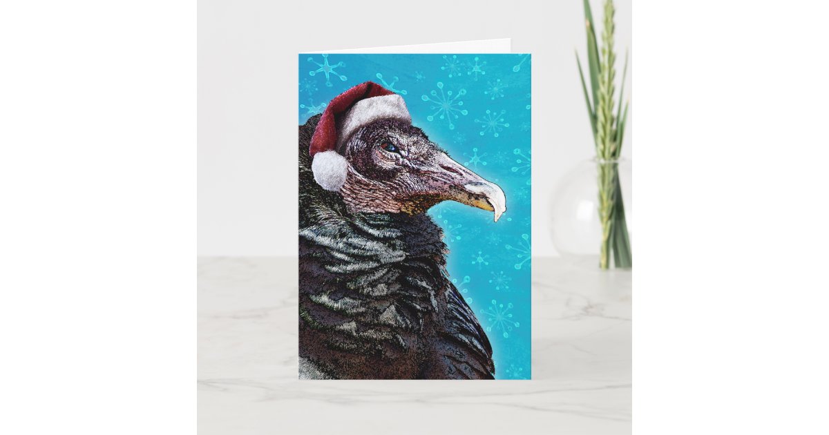 Crazy Old Buzzard Christmas Holiday Card | Zazzle