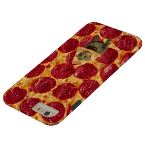Crazy Pepperoni Pizza and Pizza Cat Case-Mate iPhone Case | Zazzle