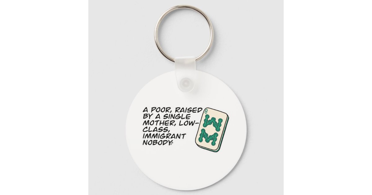Crazy Rich Asians Mahjong scene quote Classic Keychain | Zazzle