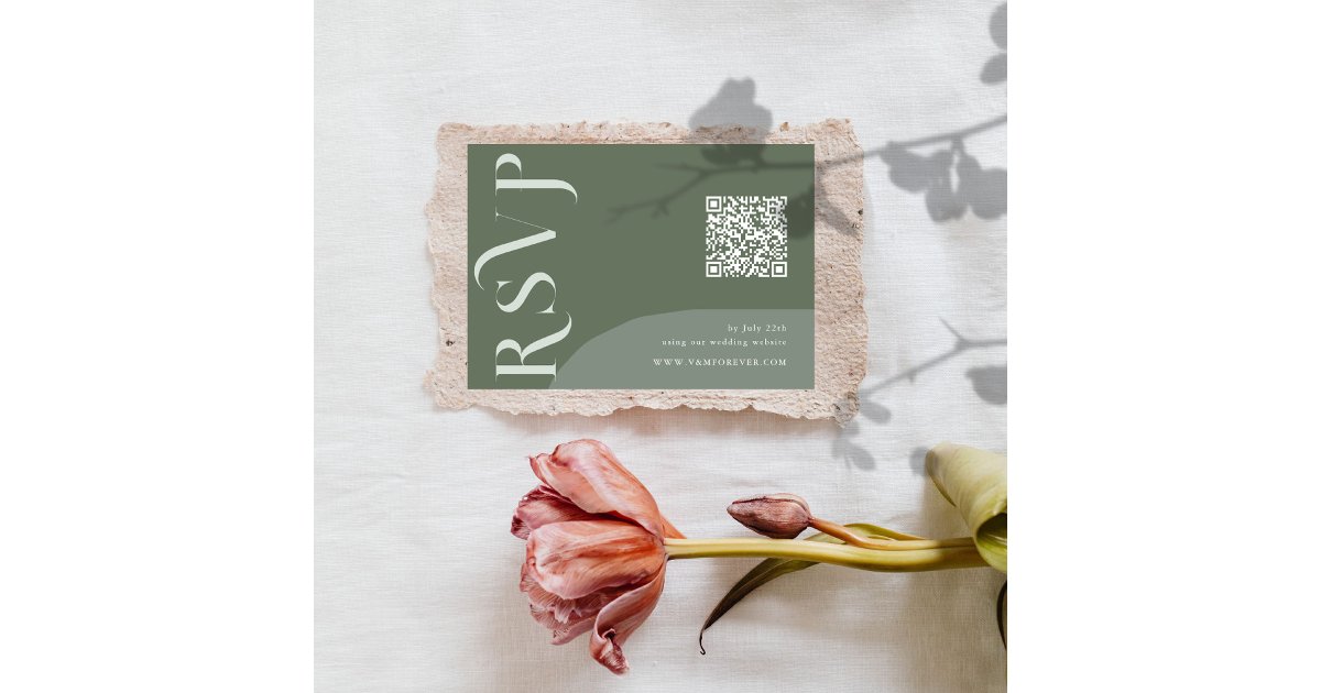 Crazy Right Now QR code RSVP cards | Zazzle